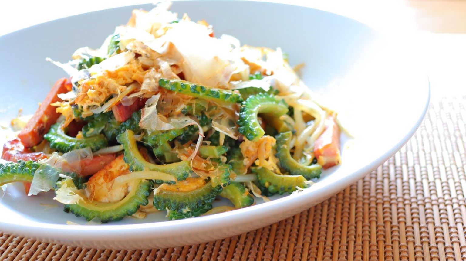 GOYA-CHAMPURU (Okinawa-style Stir-fried Bitter Melon & Tofu) | TAKA's ...